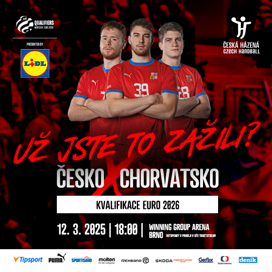 Házená muži, Česká republika - Chorvatsko, Winning Group Arena (hala ...